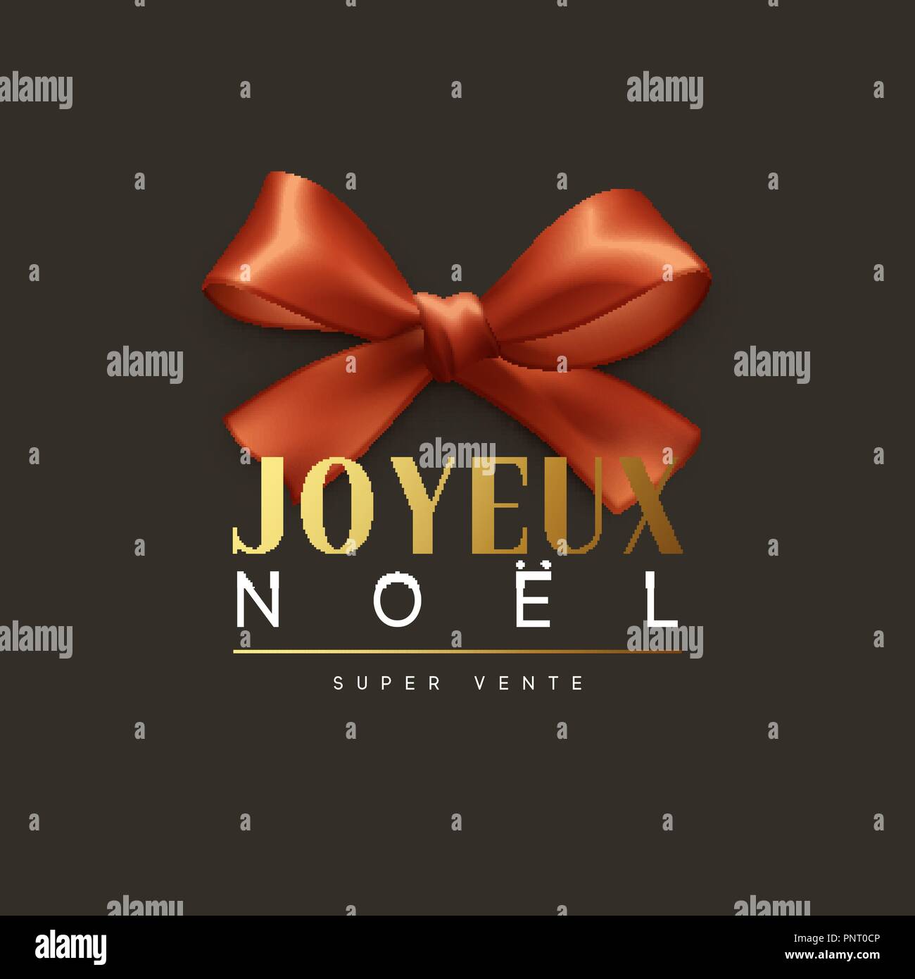 Christmas banner, poster, logo. Luxury gold lettering French text ...