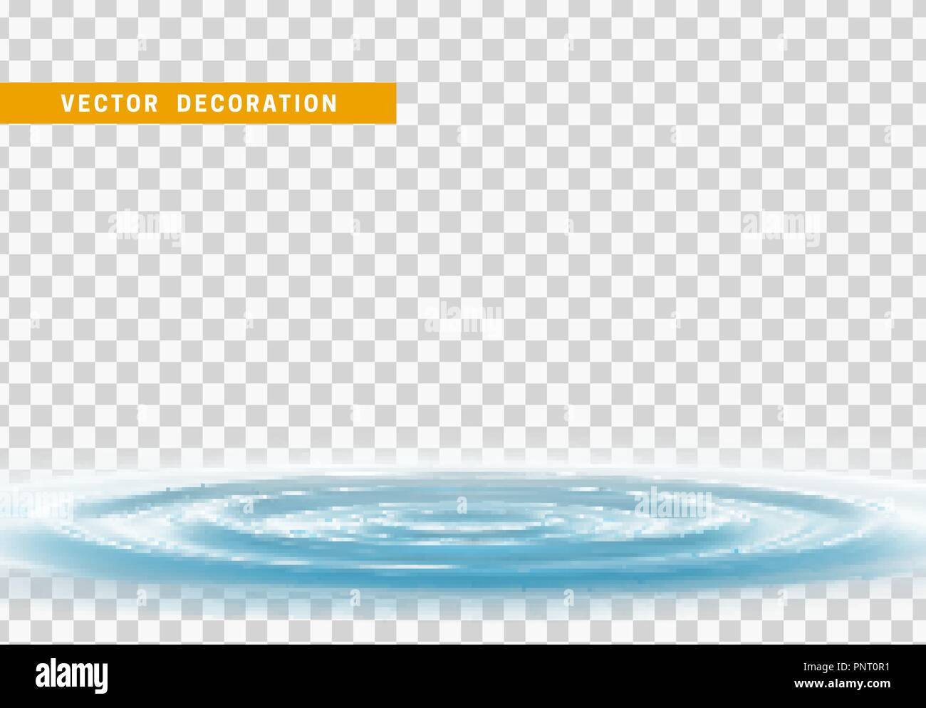 Realistic water ripples and round weave with curle. Vector Isolated ...
