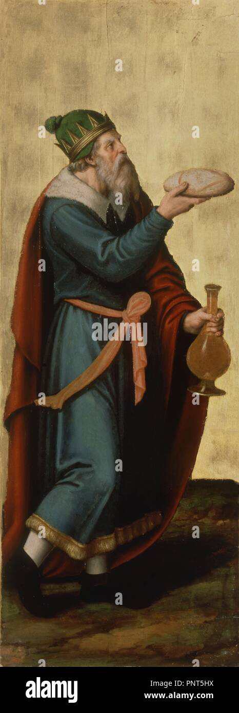 'Melchizedek, King of Salem', 1545-1550, Oil on panel, 80 cm x 35 cm ...