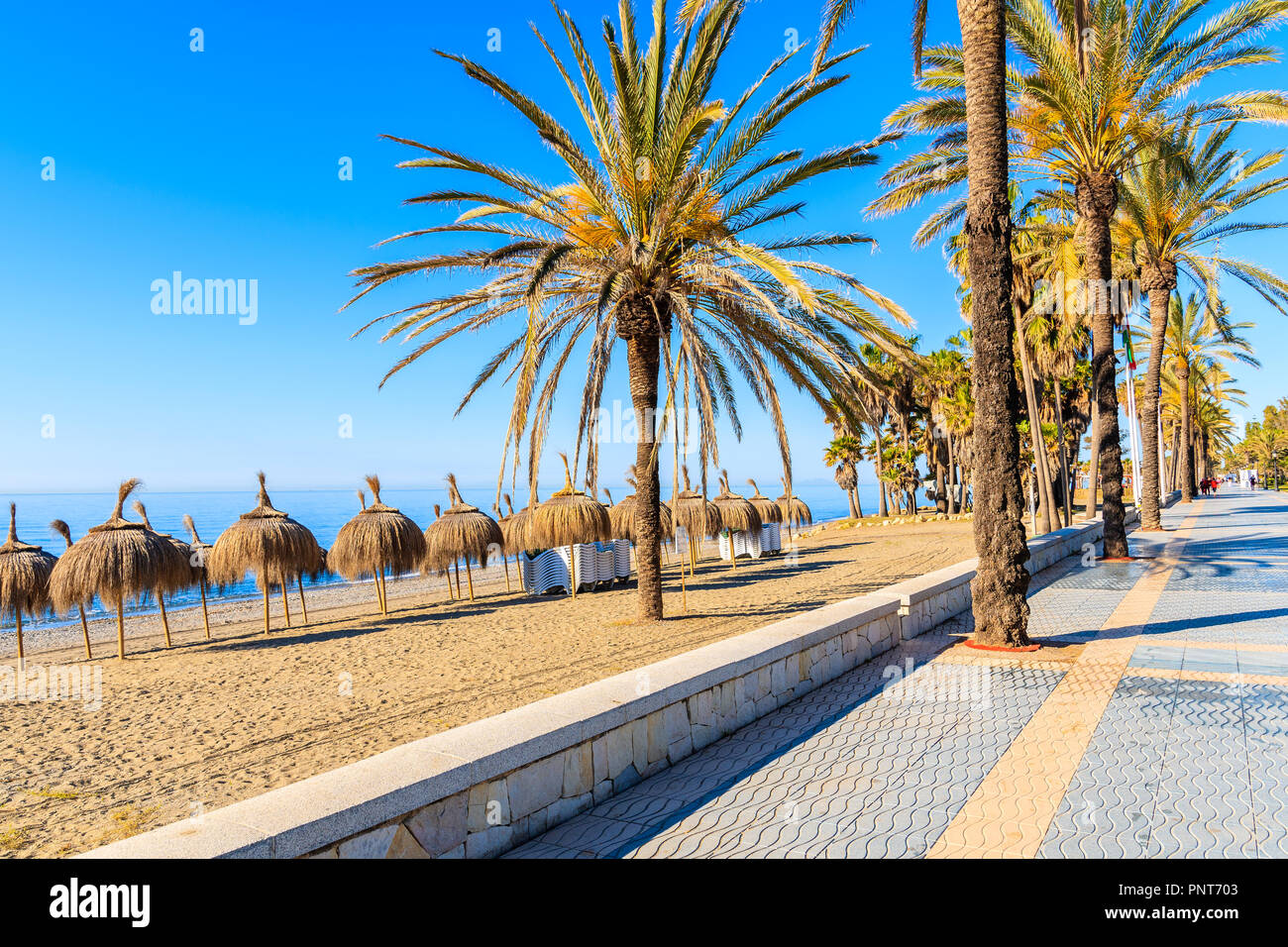 Marbella promenade hi-res stock photography and images - Alamy