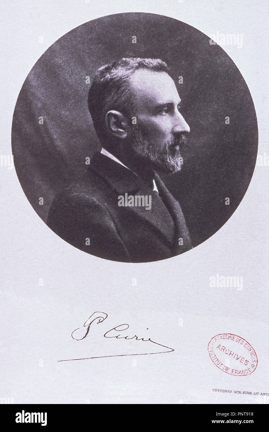 Pierre Curie (1859 - 1906), French physicist, a pioneer in ...