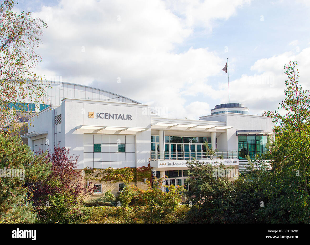 Cheltenham, UK: September 15, 2018: The Centaur is a multi-facility ...