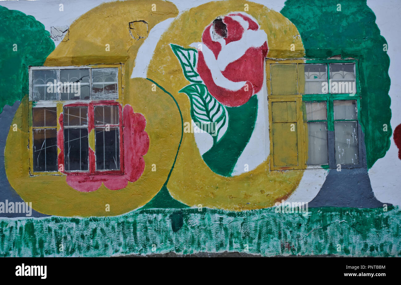 Painting on the wall of a nizari ismaili family ( Murgab, Tajikistan ...