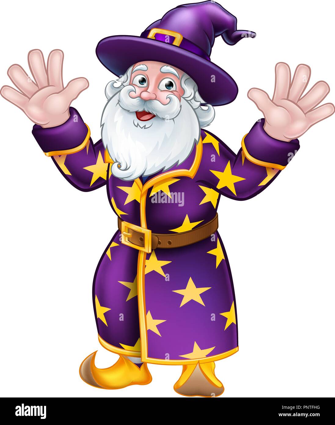 Wizard Cartoon Character Mascot Stock Vector Image & Art - Alamy