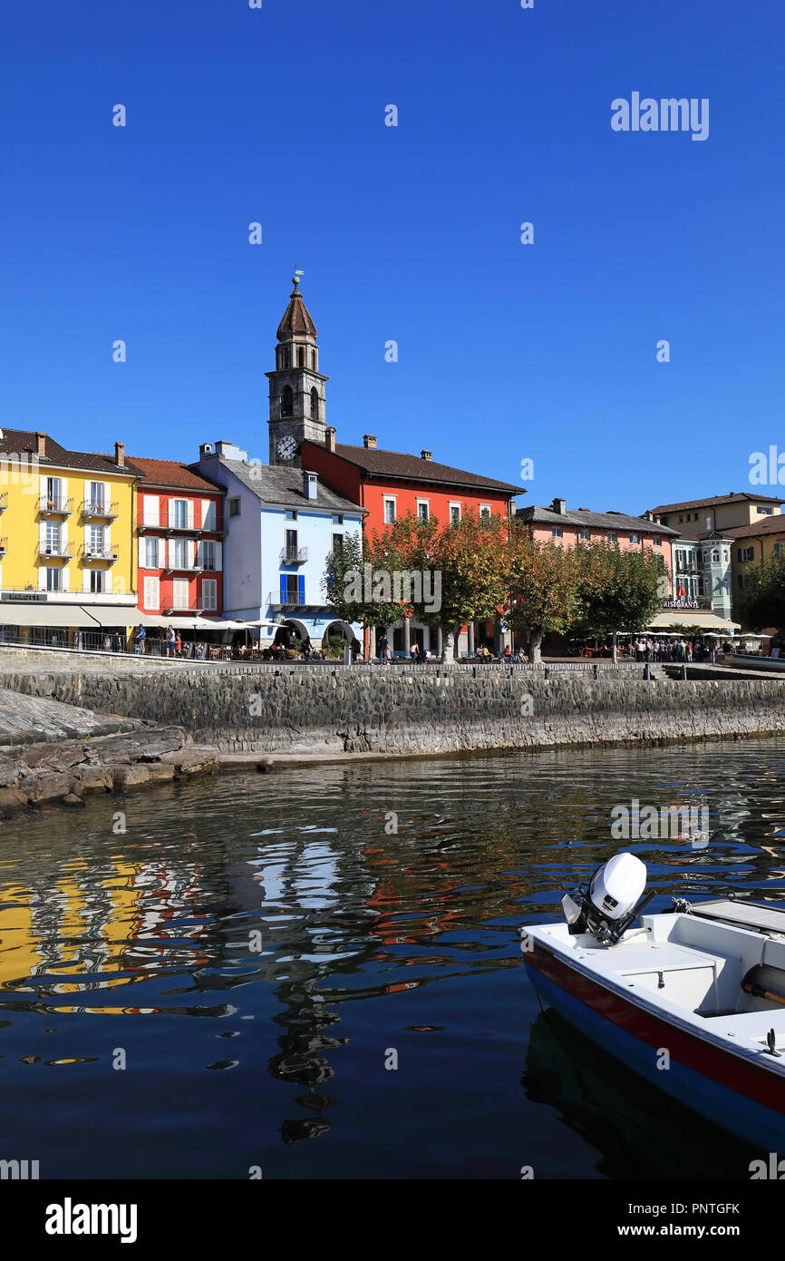 Ascona harbour hi-res stock photography and images - Alamy