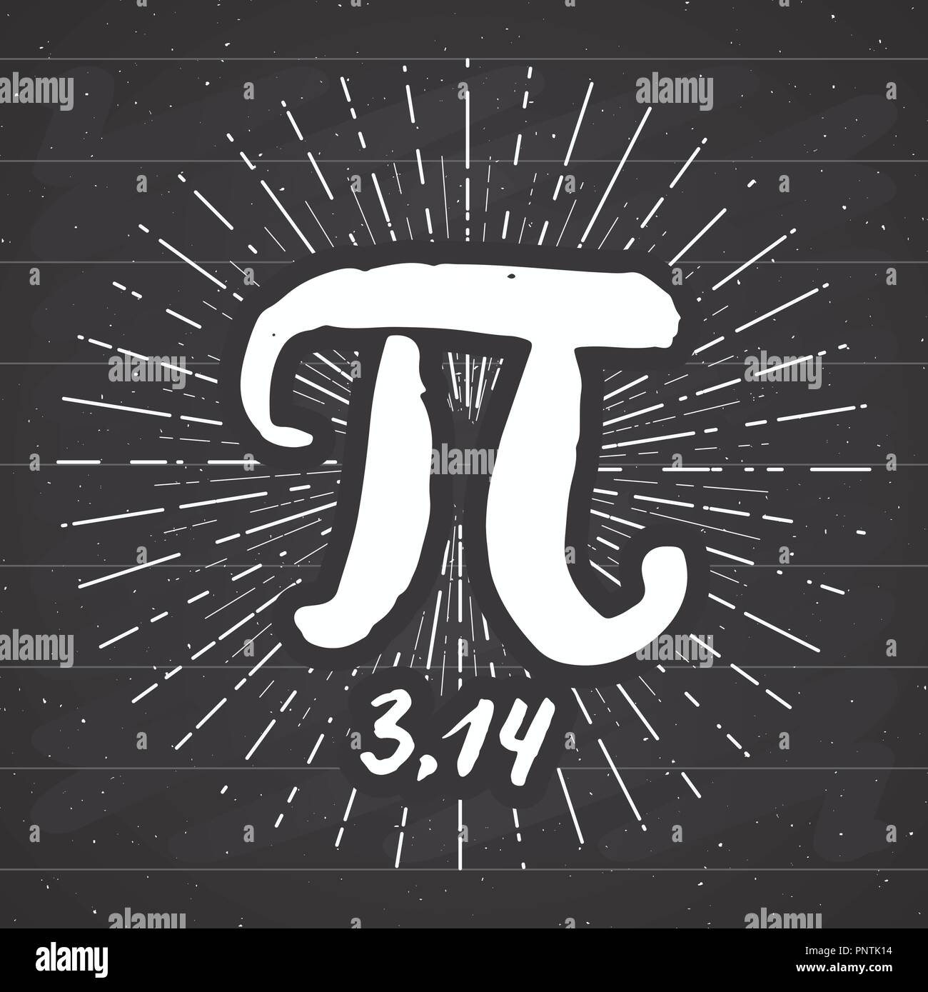 Pi symbol hand drawn icon, Grunge calligraphic mathematical sign ...