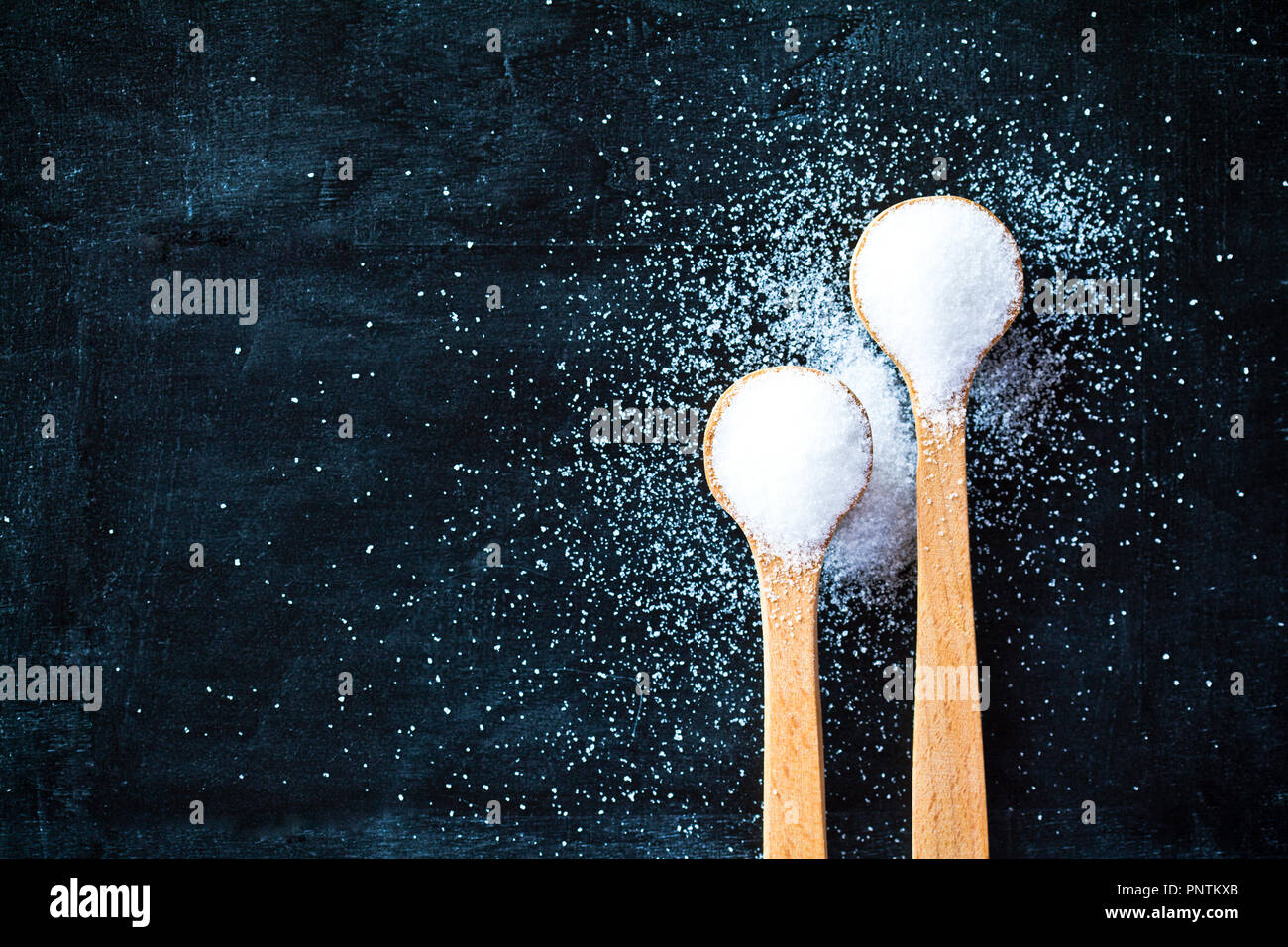 Sugar in two spoons hi-res stock photography and images - Alamy