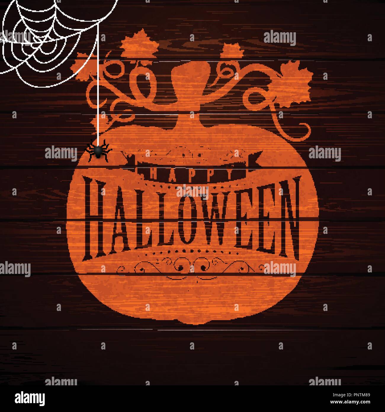 Happy halloween typography in Stock Vector Images - Alamy