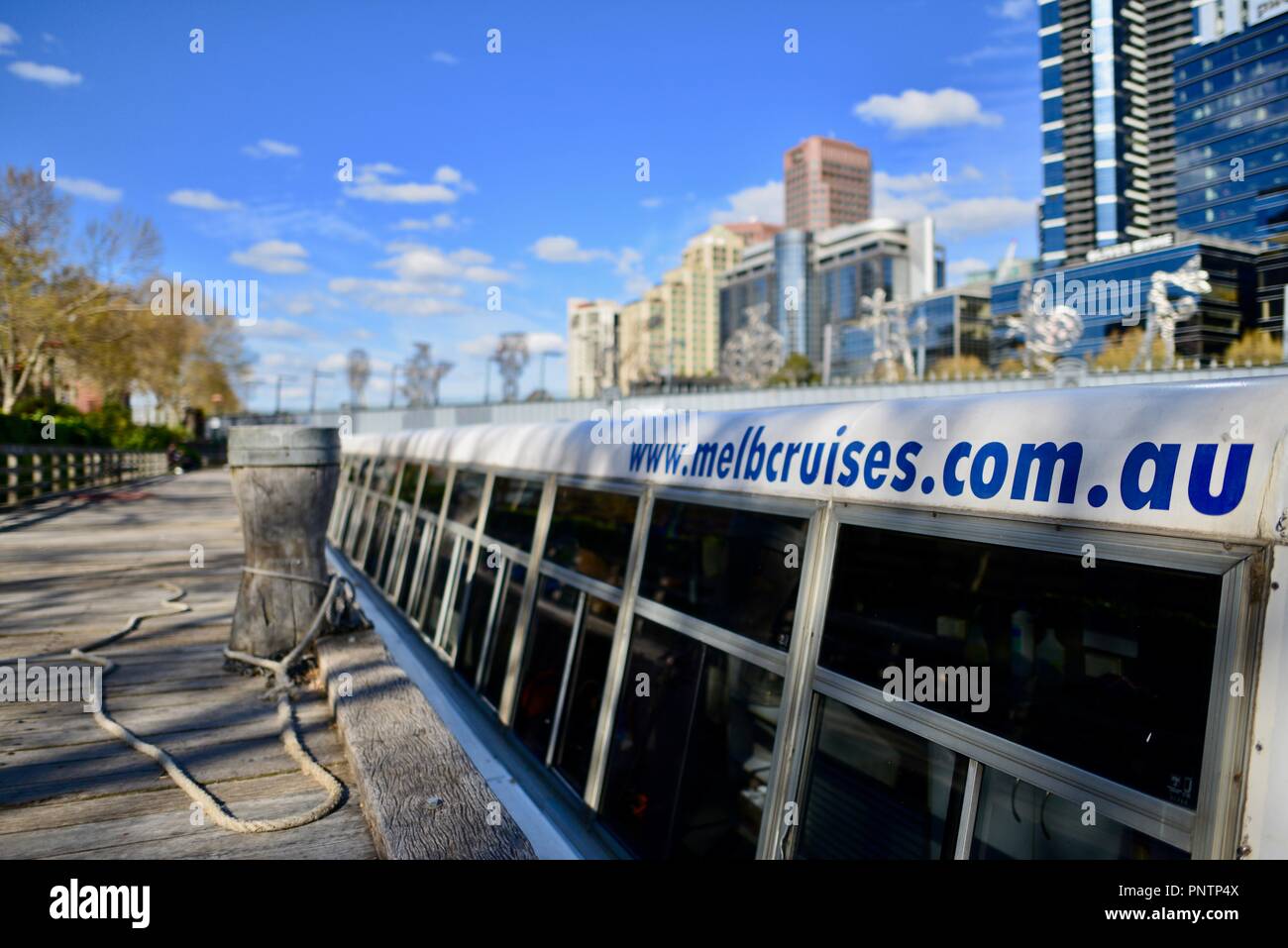 Melbourne cruise riverboat on the yarra river hi-res stock photography ...