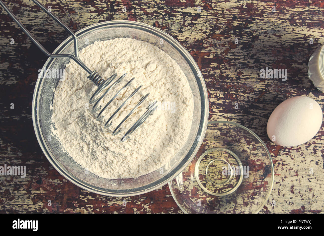 Baking at home, Various baking stuff Stock Photo - Alamy