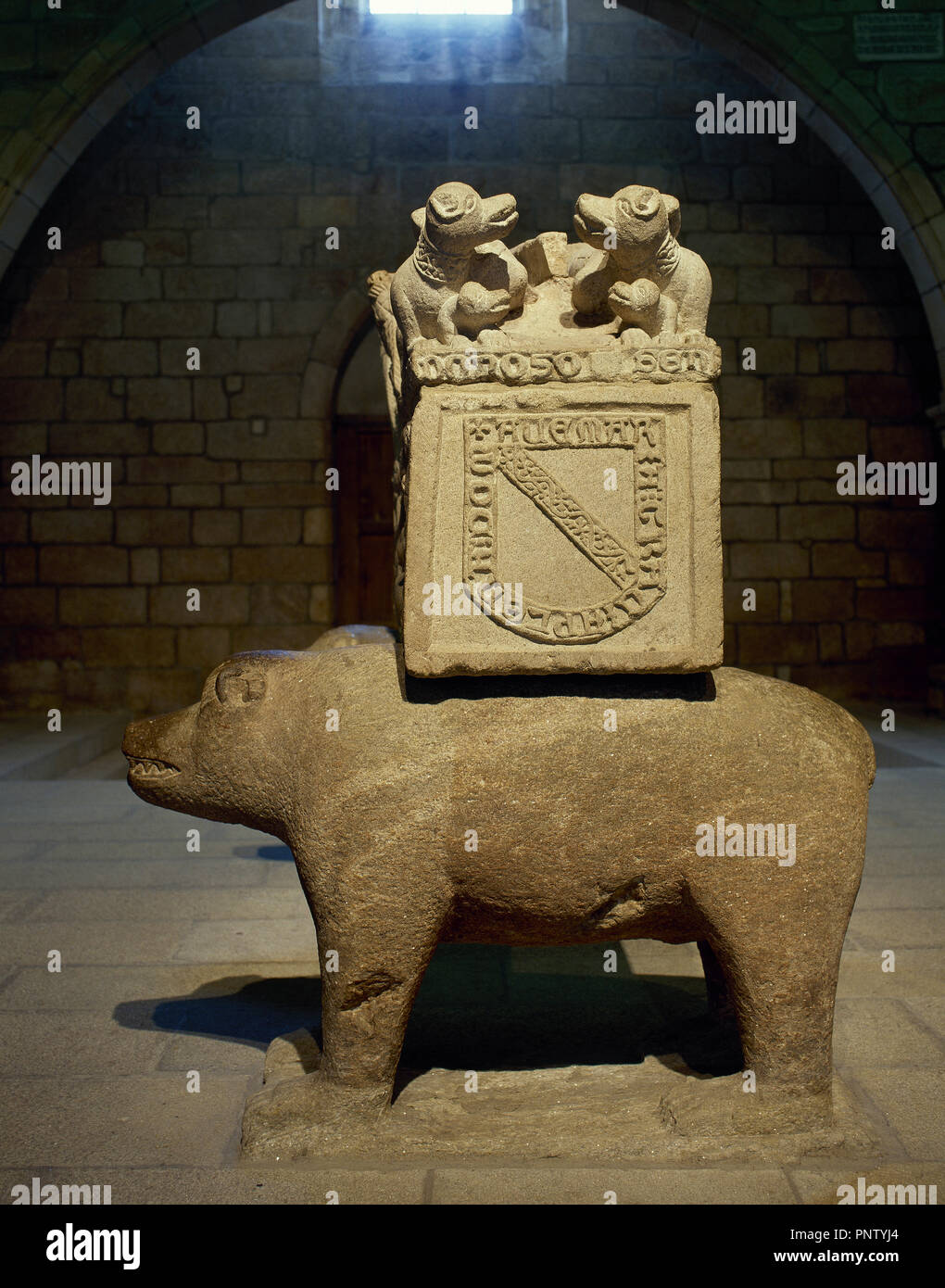 Fernan Perez de Andrade (d. 1397). Spanish knight. Tomb with reliefs ...
