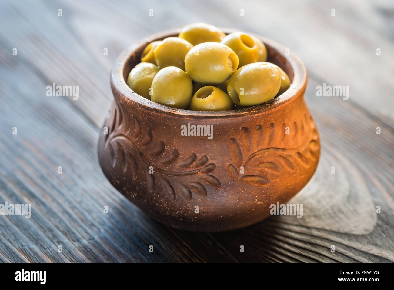 Top view pickled olives hi-res stock photography and images - Alamy