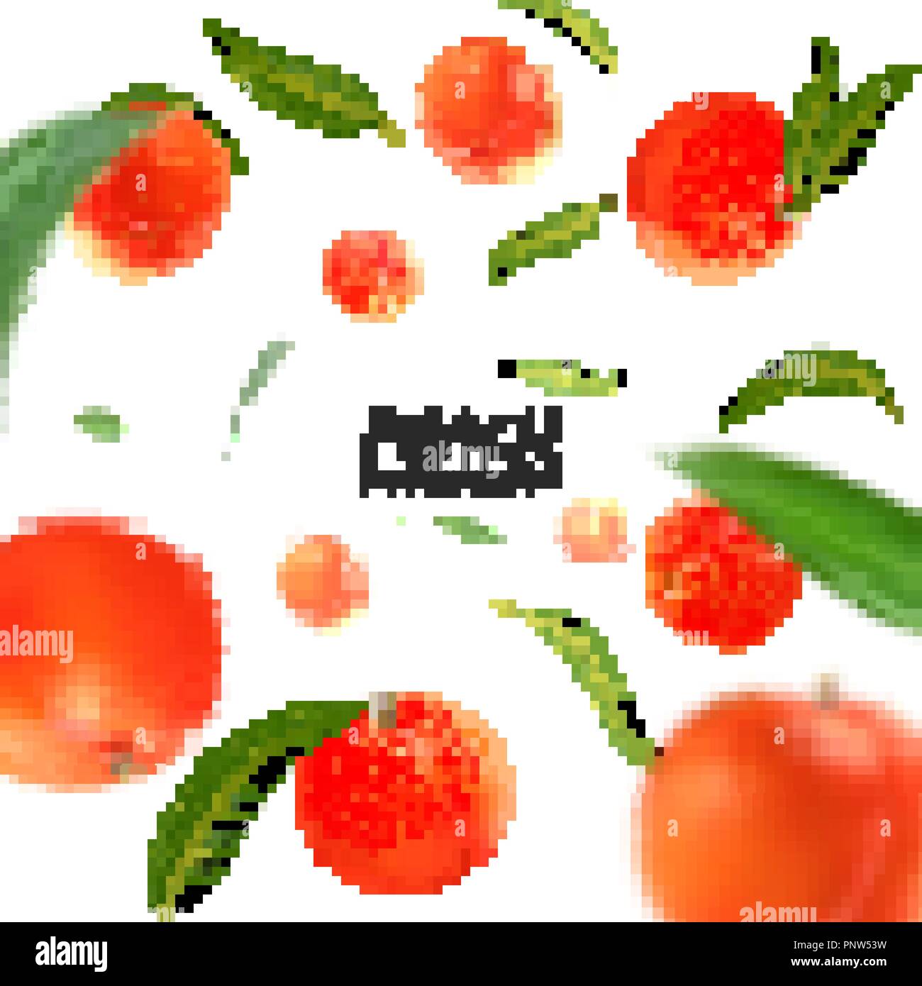 Flying peach. Realistic 3D Vector peaches background Stock Vector Image ...