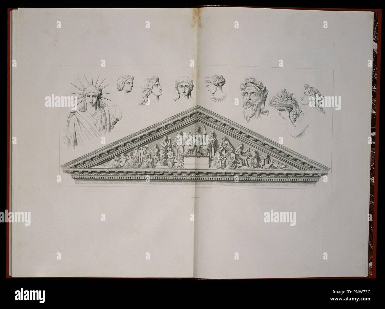 DIBUJO-FRONTON DE LA FACHADA PRINCIPAL DE PALACIO DEL CONGRESO ...