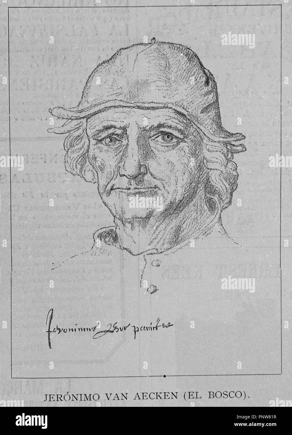 Retrato De Hieronymus Bosch JHERONIMUS BOSCH Bosch Parade