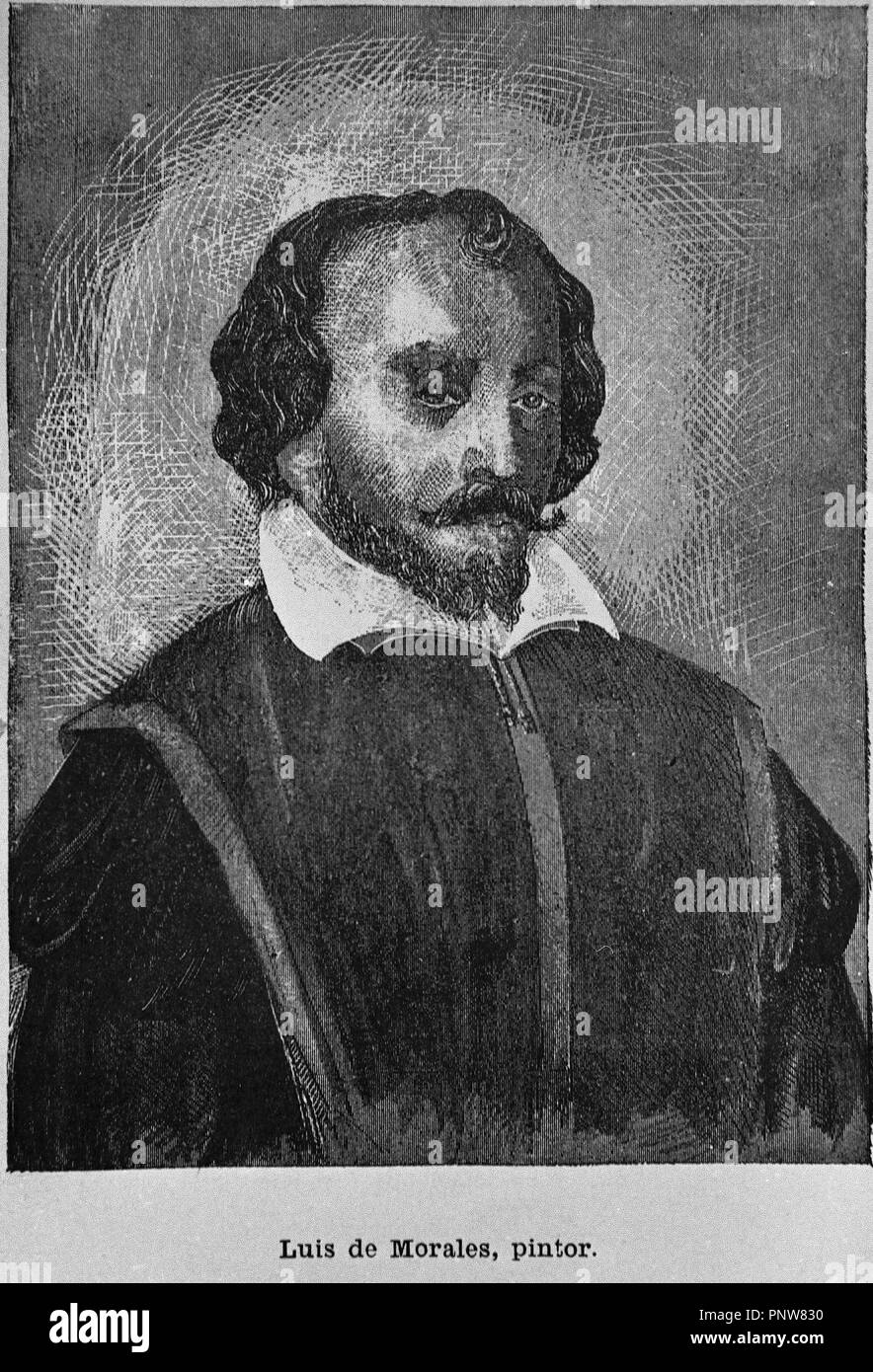 RETRATO DEL PINTOR LUIS MORALES - 1515/1586. Location: BIBLIOTECA ...