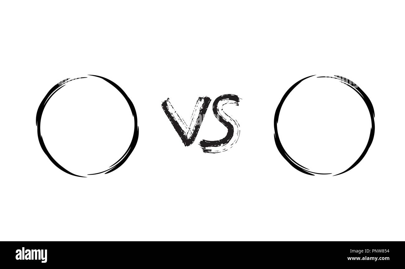 Versus template. VS screen with empty space. Battle background with dry ...