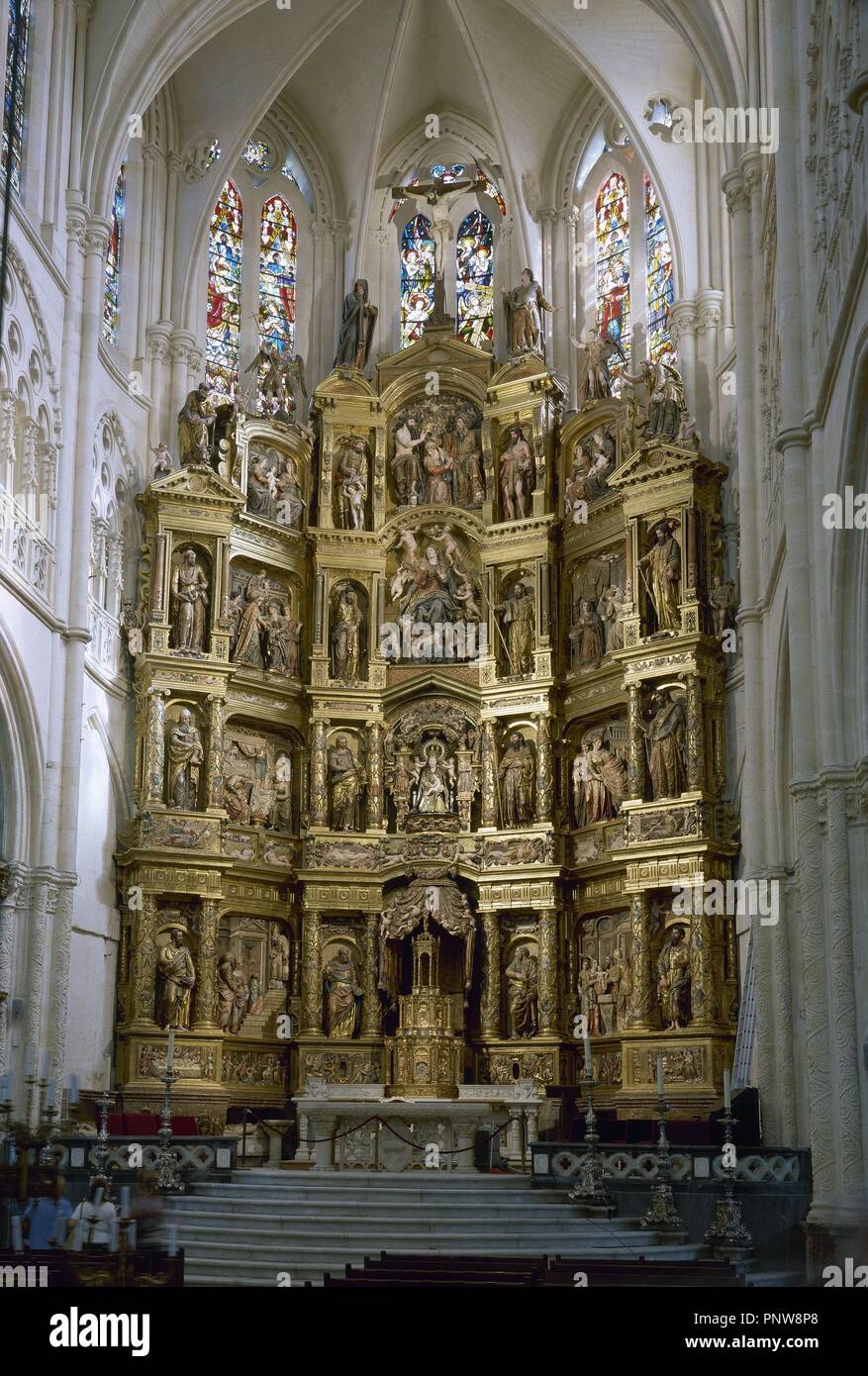 RETABLO MAYOR - 1562/1580 - DORADO Y ESTOFADO EN 1593 - RENACIMIENTO ...