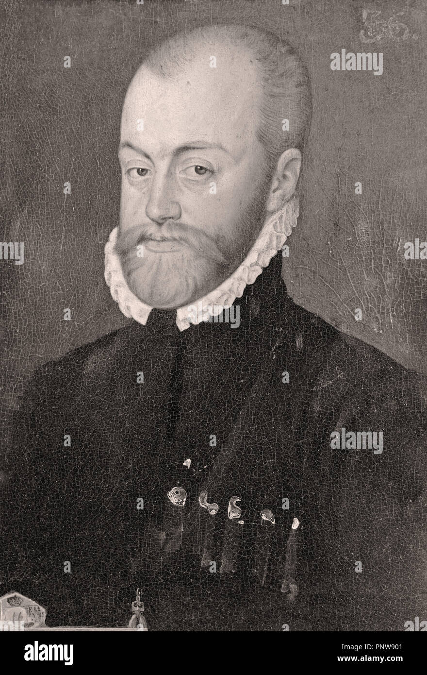 RETRATO DE FELIPE II - SIGLO XVI. Author: HEERE LUCAS DE O LUCAS DE ...
