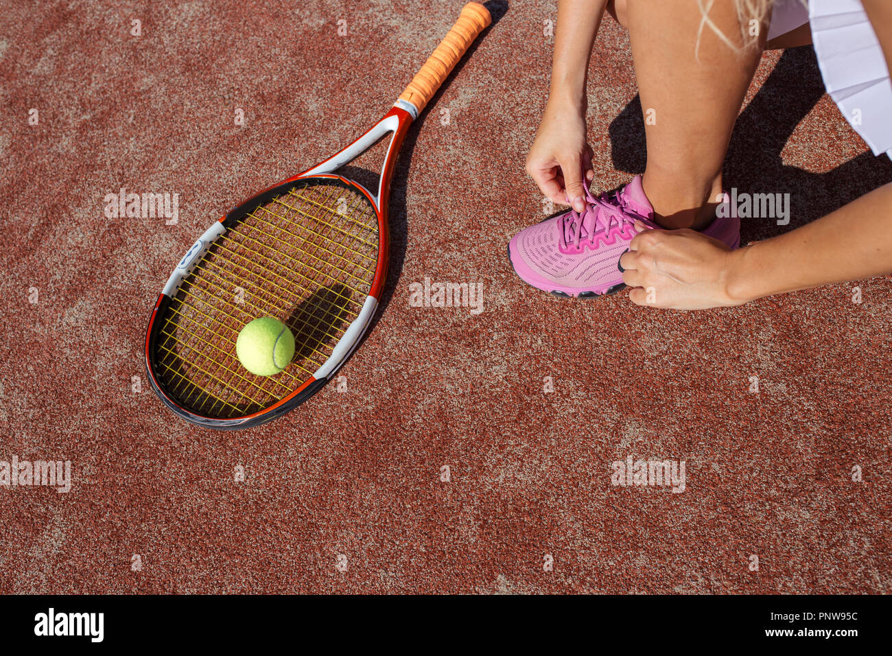 Tennis Player Legs High Resolution Stock Photography and Images - Alamy
