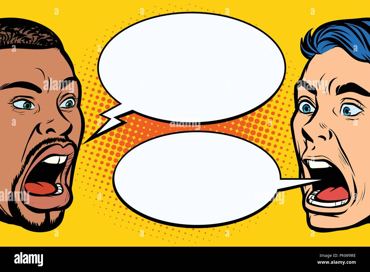 People Scream Vector