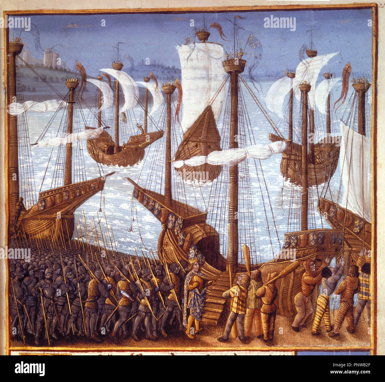 FELIPE II AUGUSTO DE FRANCIA(1165/1223) EMBARCANDO PARA LA TERCERA ...