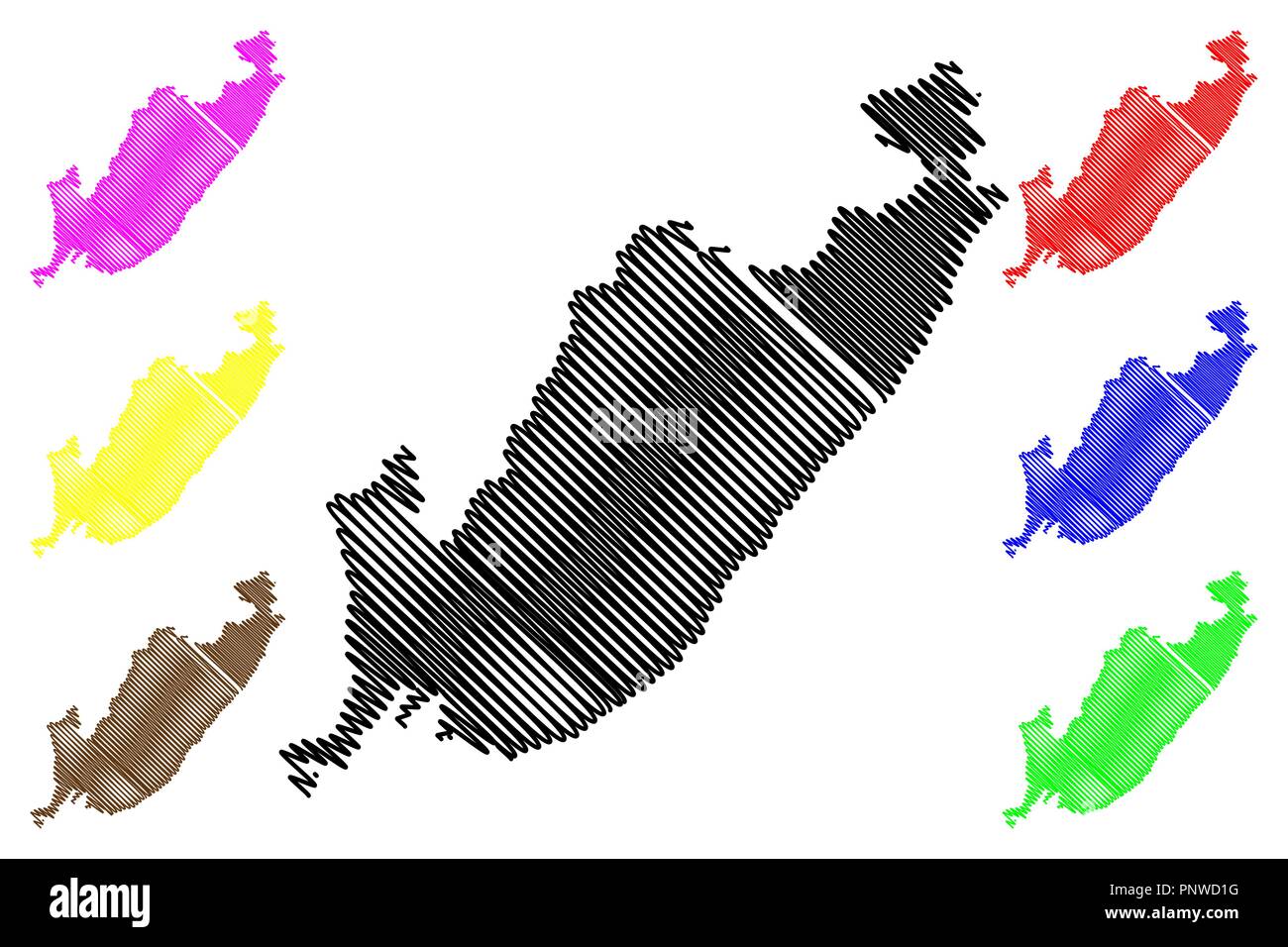 Outline map of primorye hi-res stock photography and images - Alamy