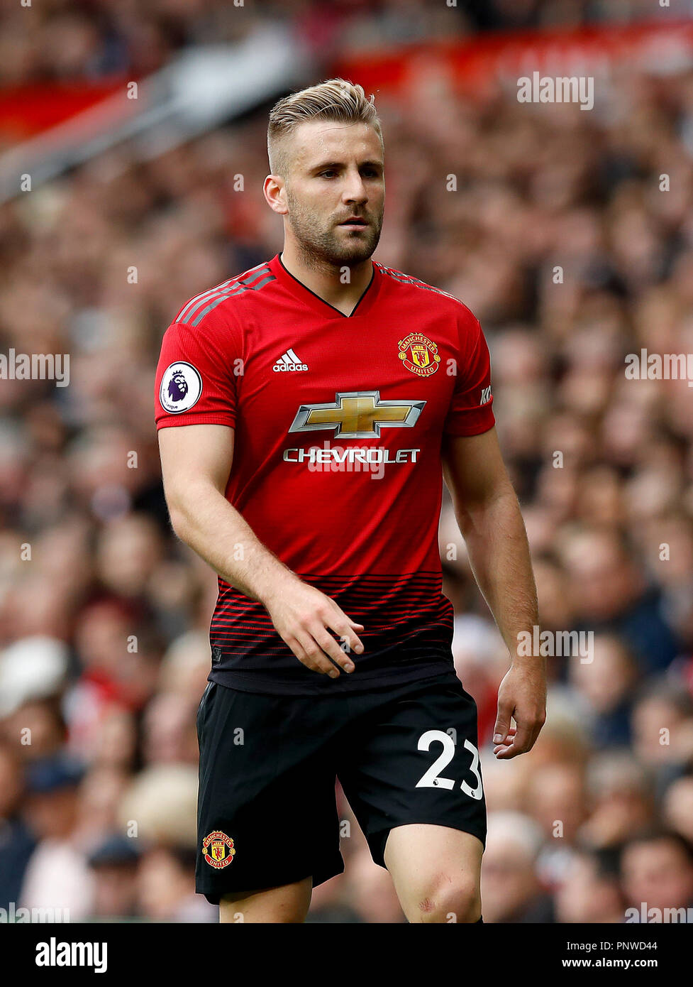 Manchester United's Luke Shaw during the Premier League match at Old ...