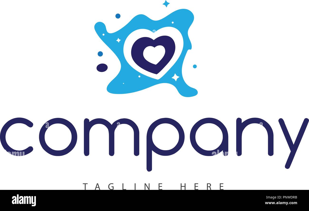 Space Heart vector logo inage Stock Vector Image & Art - Alamy