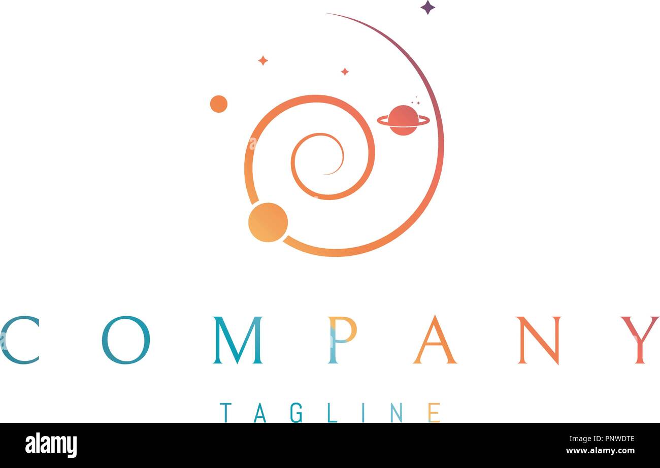 Universe vector logo image Stock Vector Image & Art - Alamy