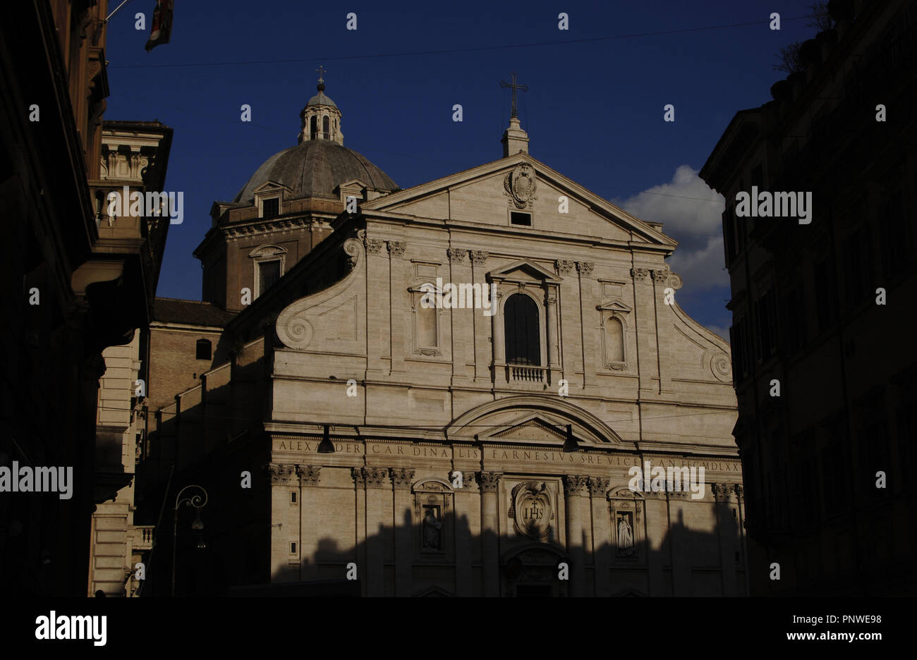 Italy. Rome. The Church of the Gesu, also known as the Jesuits ...