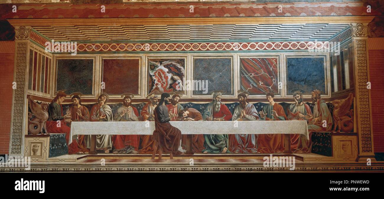 Andrea del castagno last supper hi-res stock photography and images - Alamy