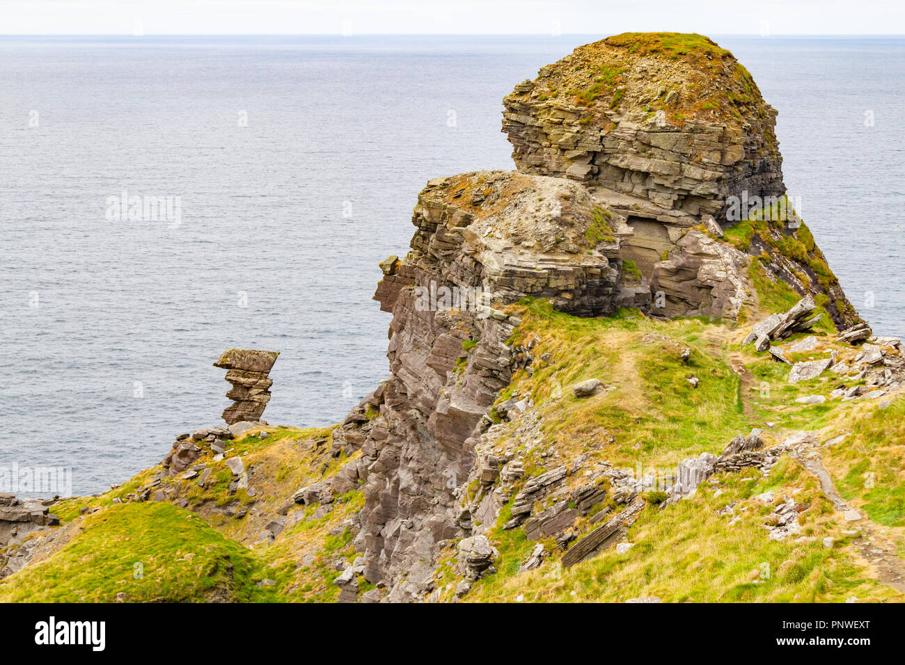 Cliffs of Moher with rocks and ocean, Doolin, Clare, Ireland Stock ...