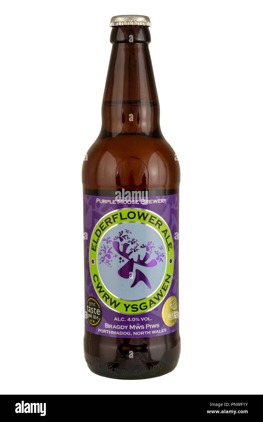 Purple Moose Brewery - Elderflower Ale Bottled Beer Stock Photo - Alamy