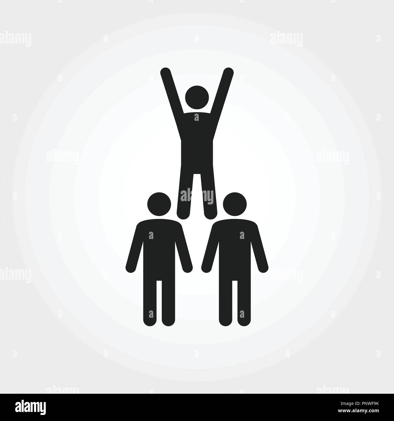 Team Spirit icon. Monochrome element illustration. Team Spirit icon ...