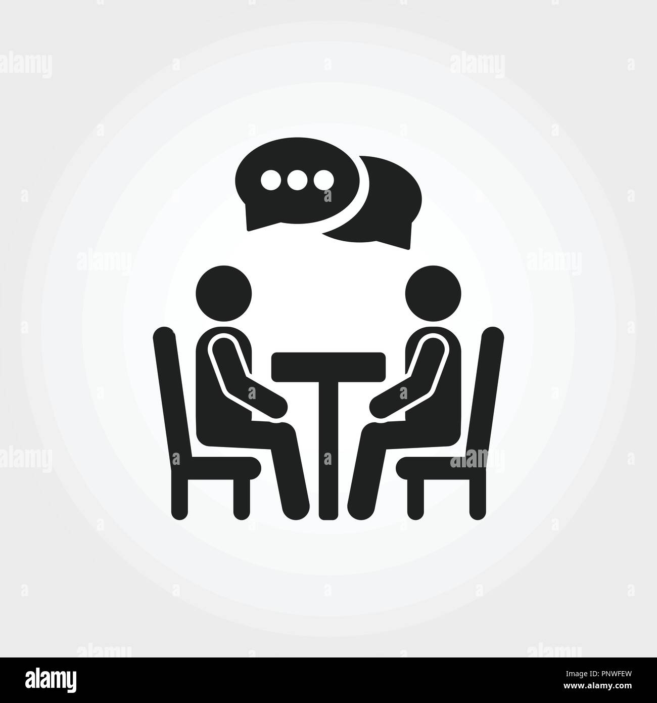 Negotiations table Stock Vector Images - Alamy