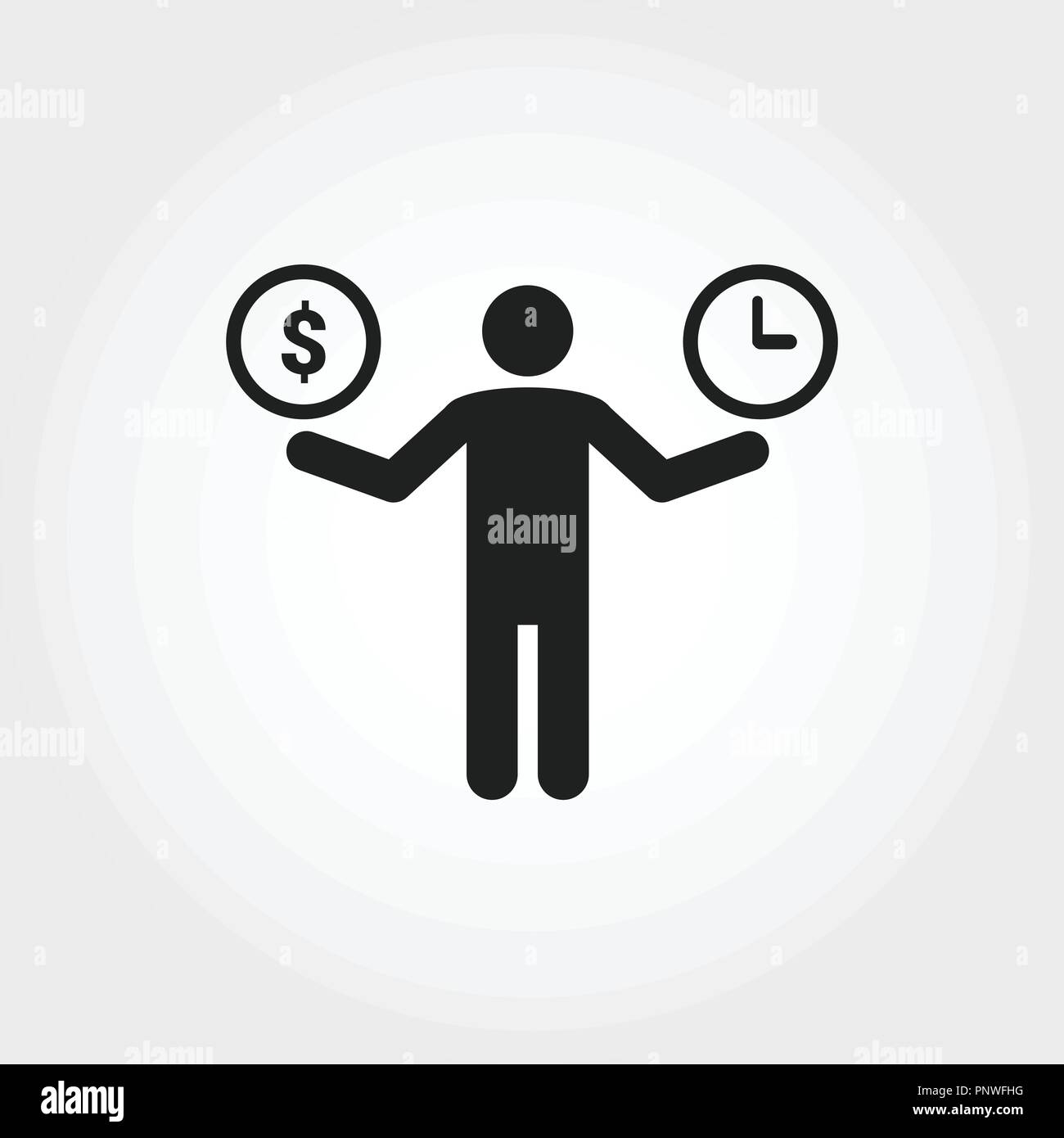 Patience icon. Monochrome element illustration. Patience icon design ... Patience icon. Monochrome element illustration. Patience icon design ...