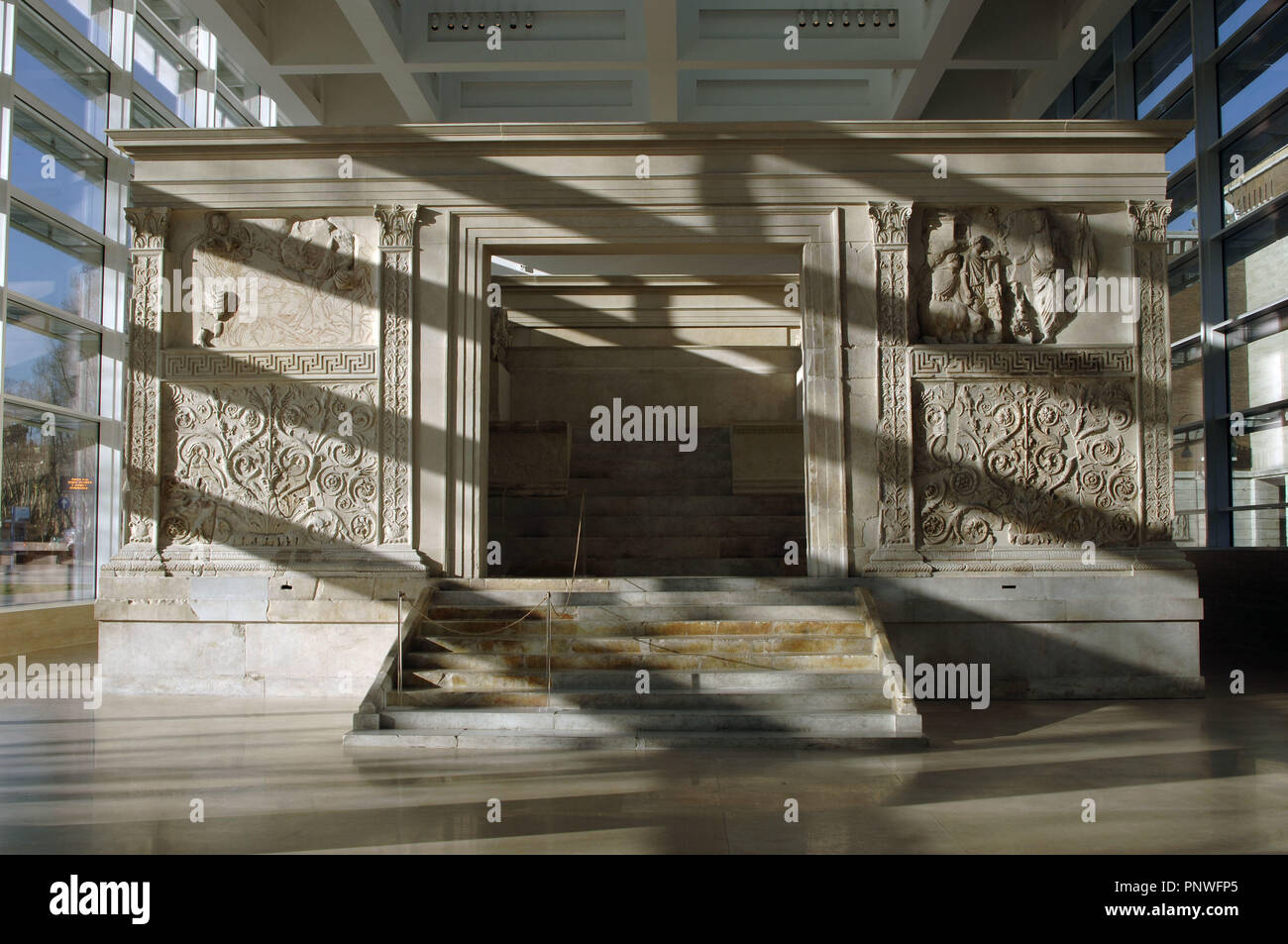 Roman Art. Italy. Ara Pacis Augustae. Altar dedicated to roman goddess ...