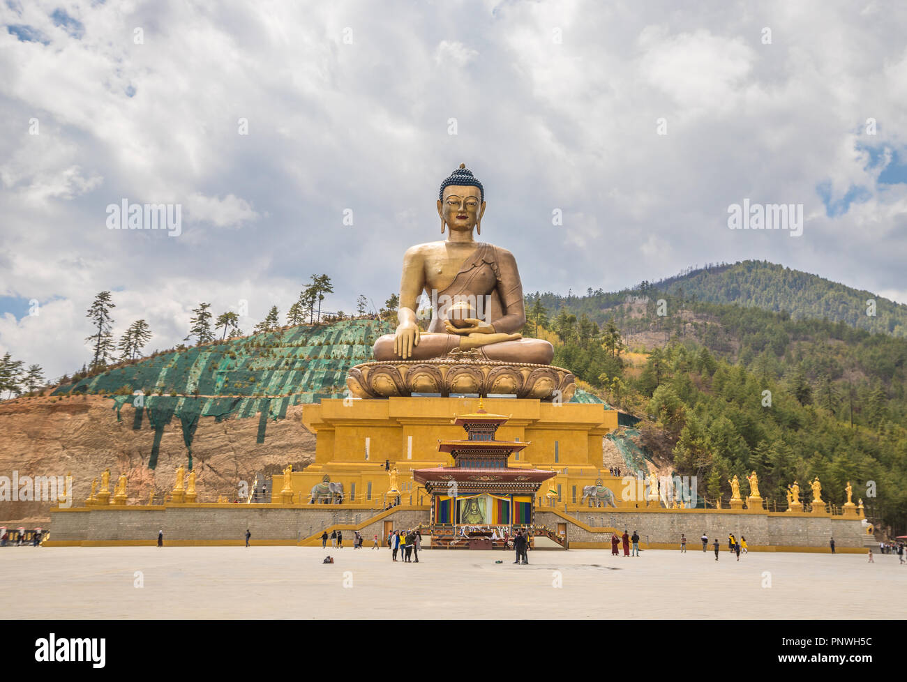 The giant Bhuddha in Bhutan Stock Photo - Alamy