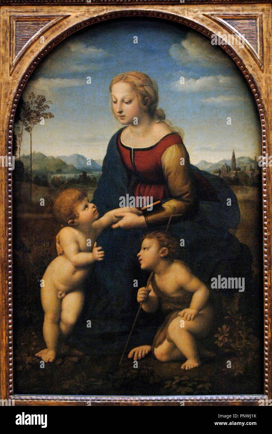 Raphael Madonna And Child With John The Baptist