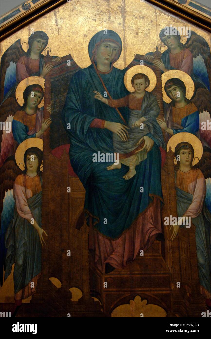 Cimabue (1240-1302). Florentine painter and creator of mosaics. The ...