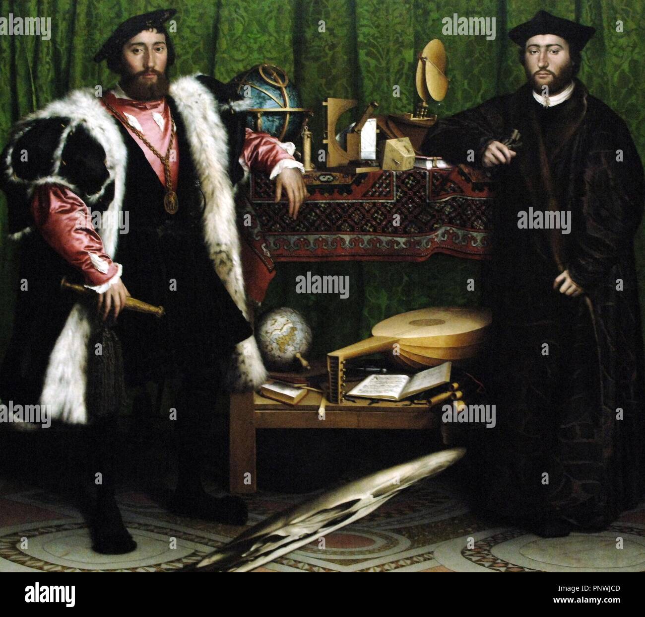 Holbein the ambassadors 1533 hi-res stock photography and images - Alamy