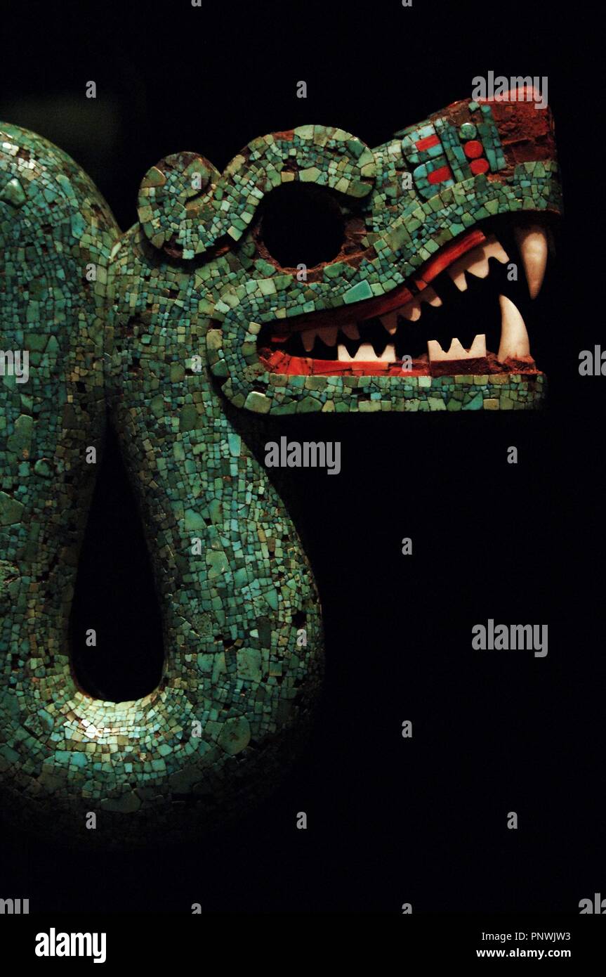 ARTE PRECOLOMBINO. CULTURA MIXTECA-AZTECA (1400-1521). SERPIENTE DE ...