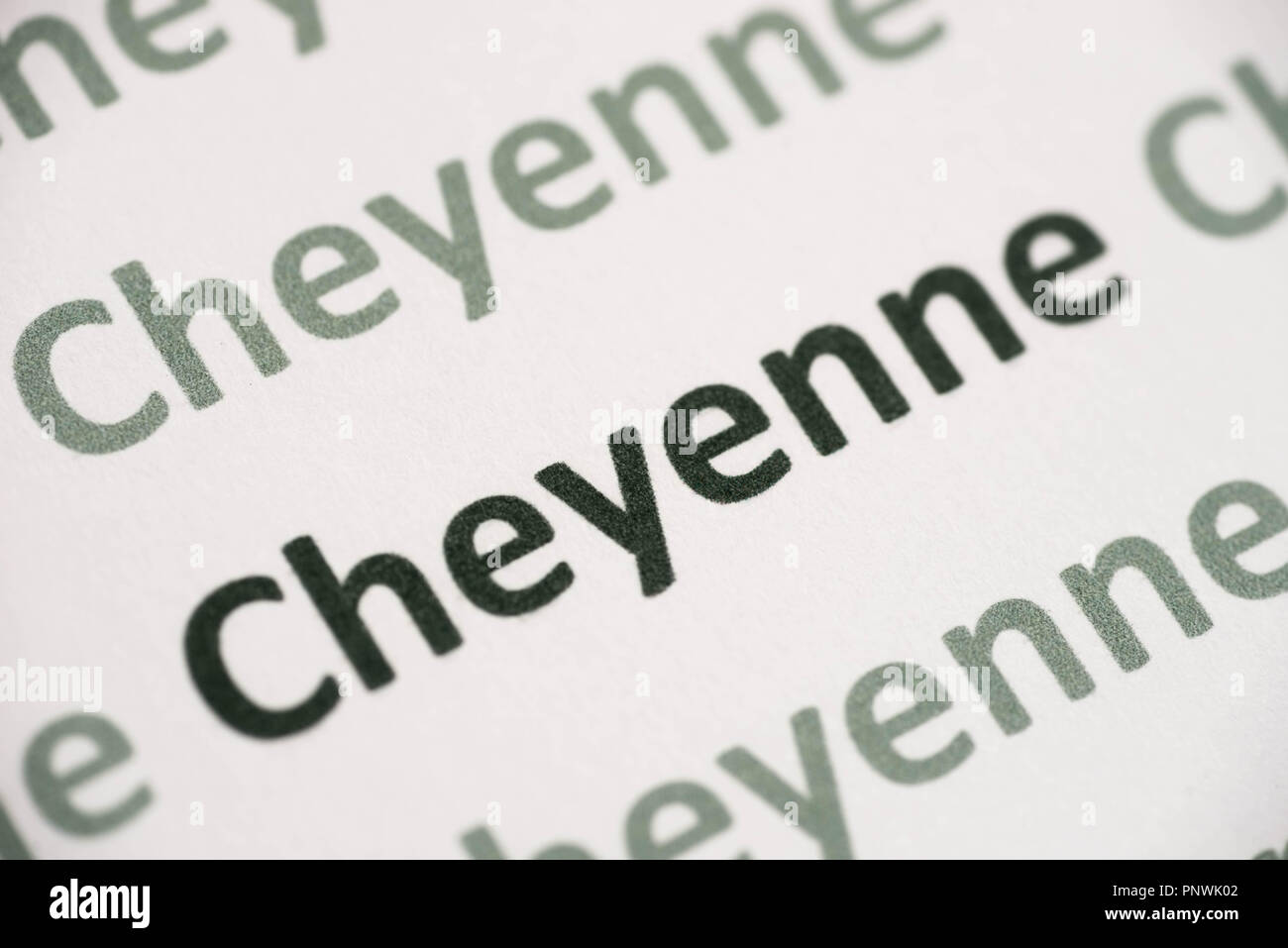 Cheyenne language hi-res stock photography and images - Alamy