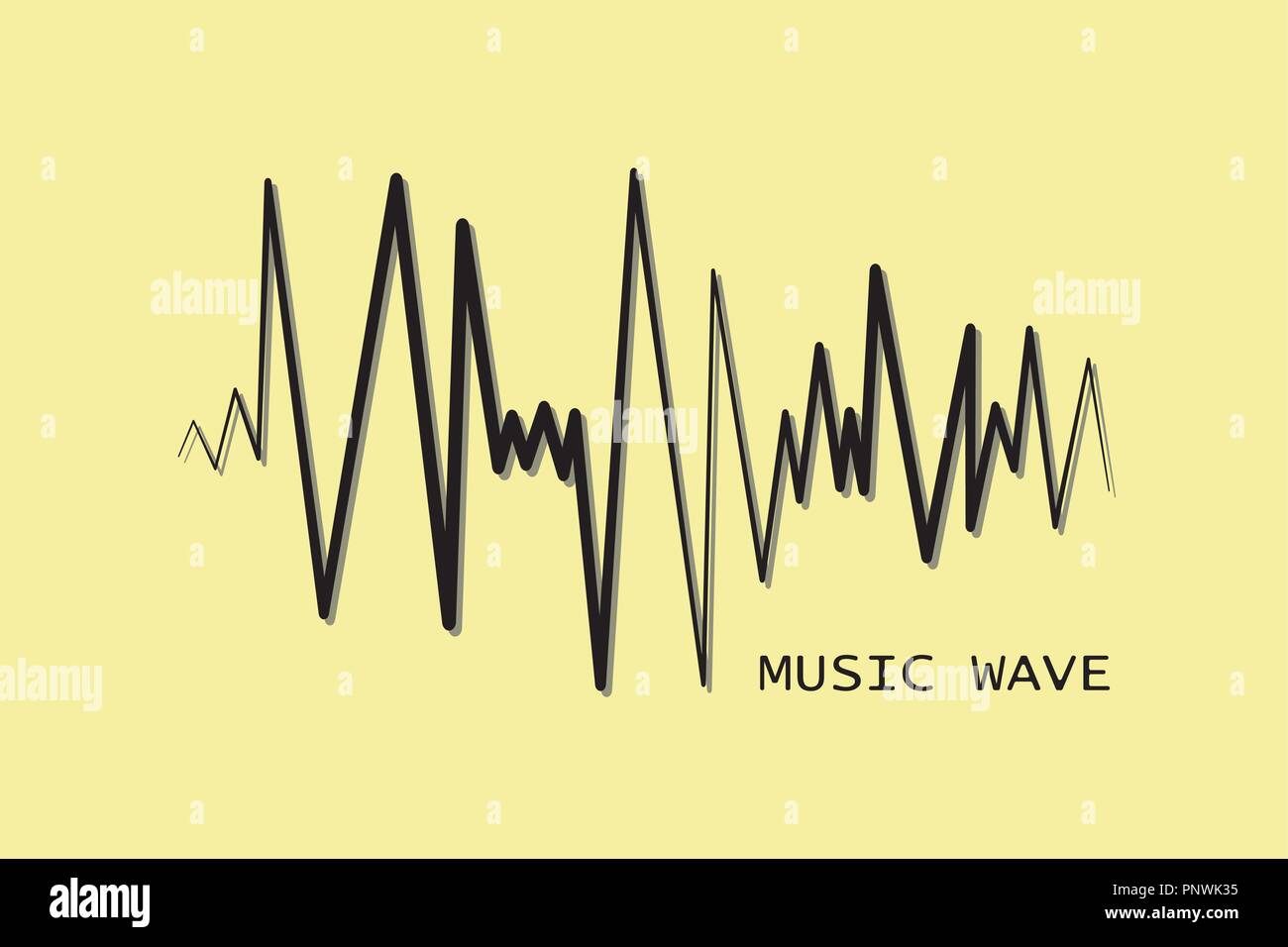 Black pulse music player. Audio wave logo. Vector equalizer element ...