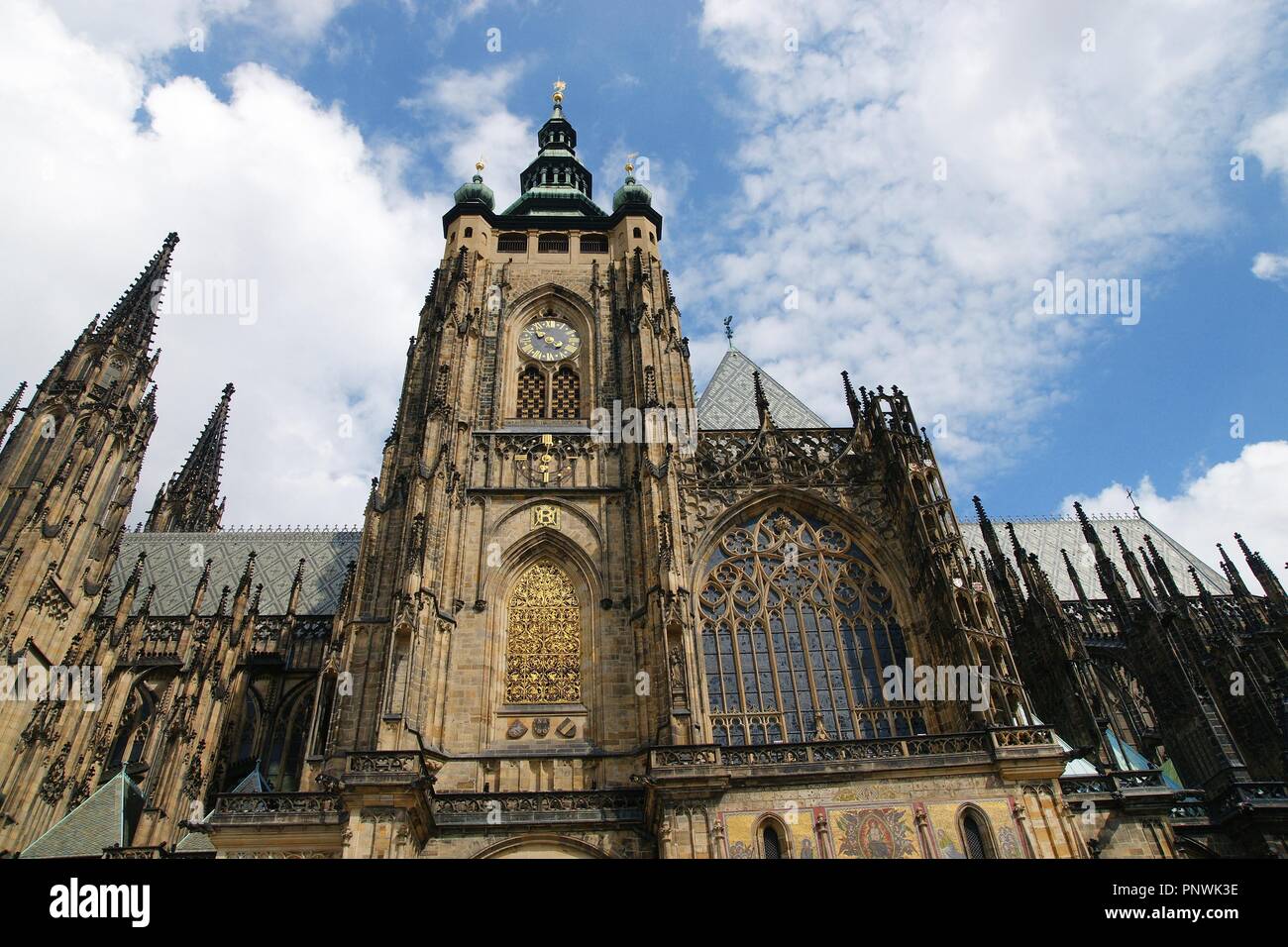 Czech Republic. Prague. St. Vitus Cathedral. Gothic style, 14th century ...