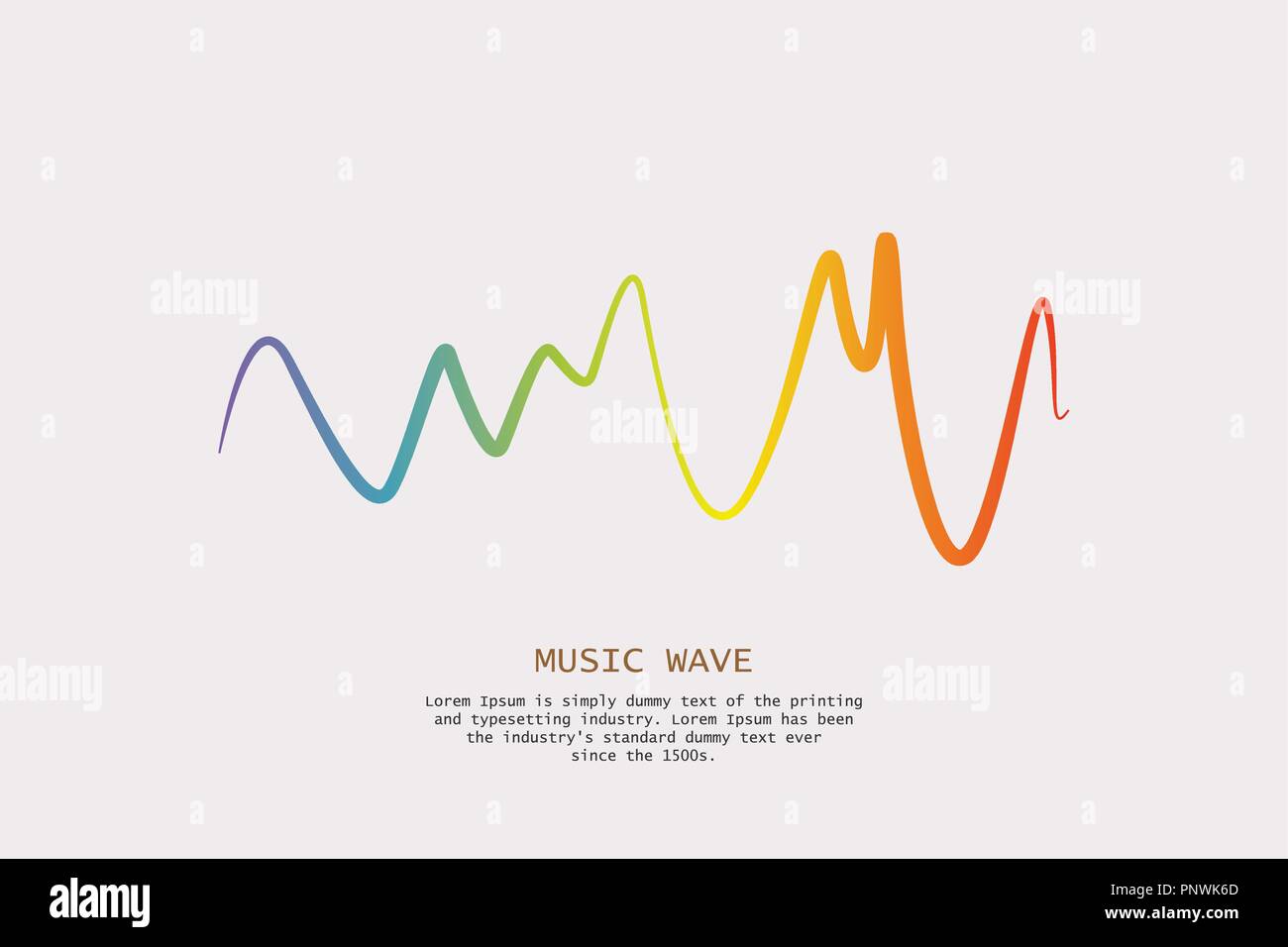 Pulse music player. Audio colorful wave logo. Vector equalizer element ...