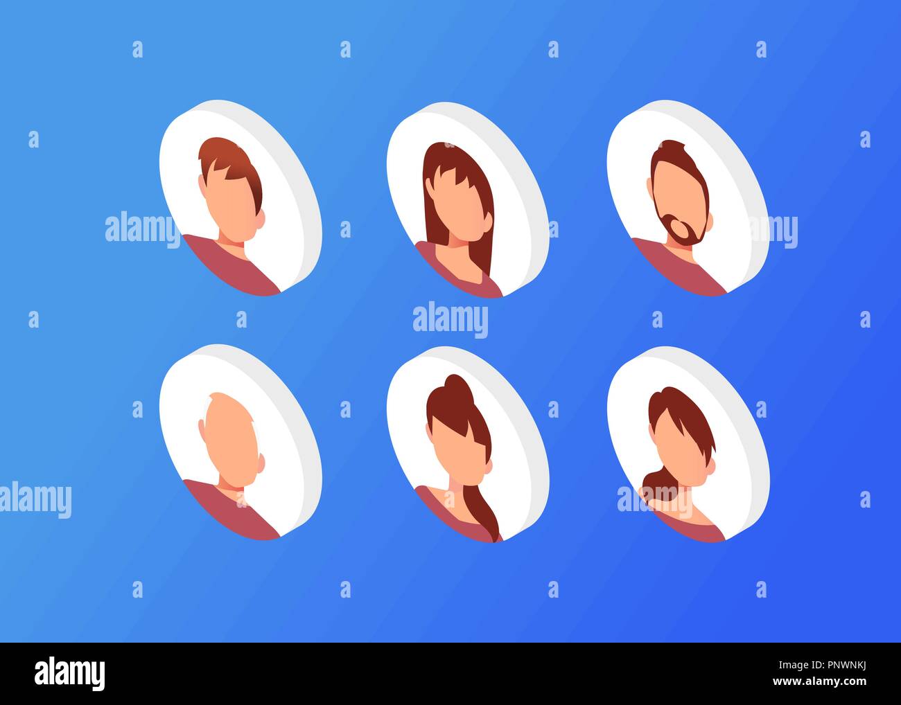 Doctor isometric avatar icon vector hi-res stock photography and images ...