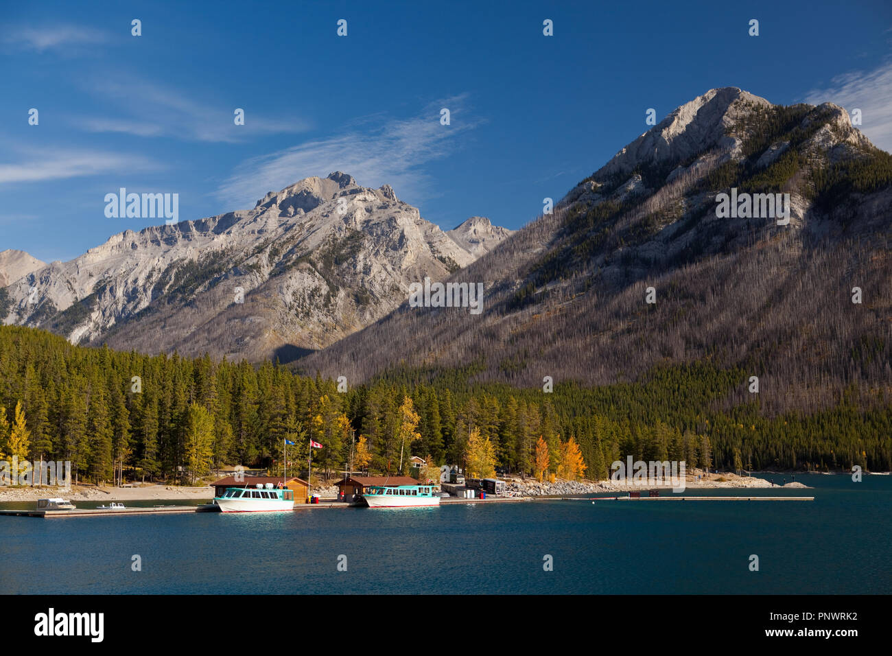 Minnewanka lake loop hi-res stock photography and images - Alamy