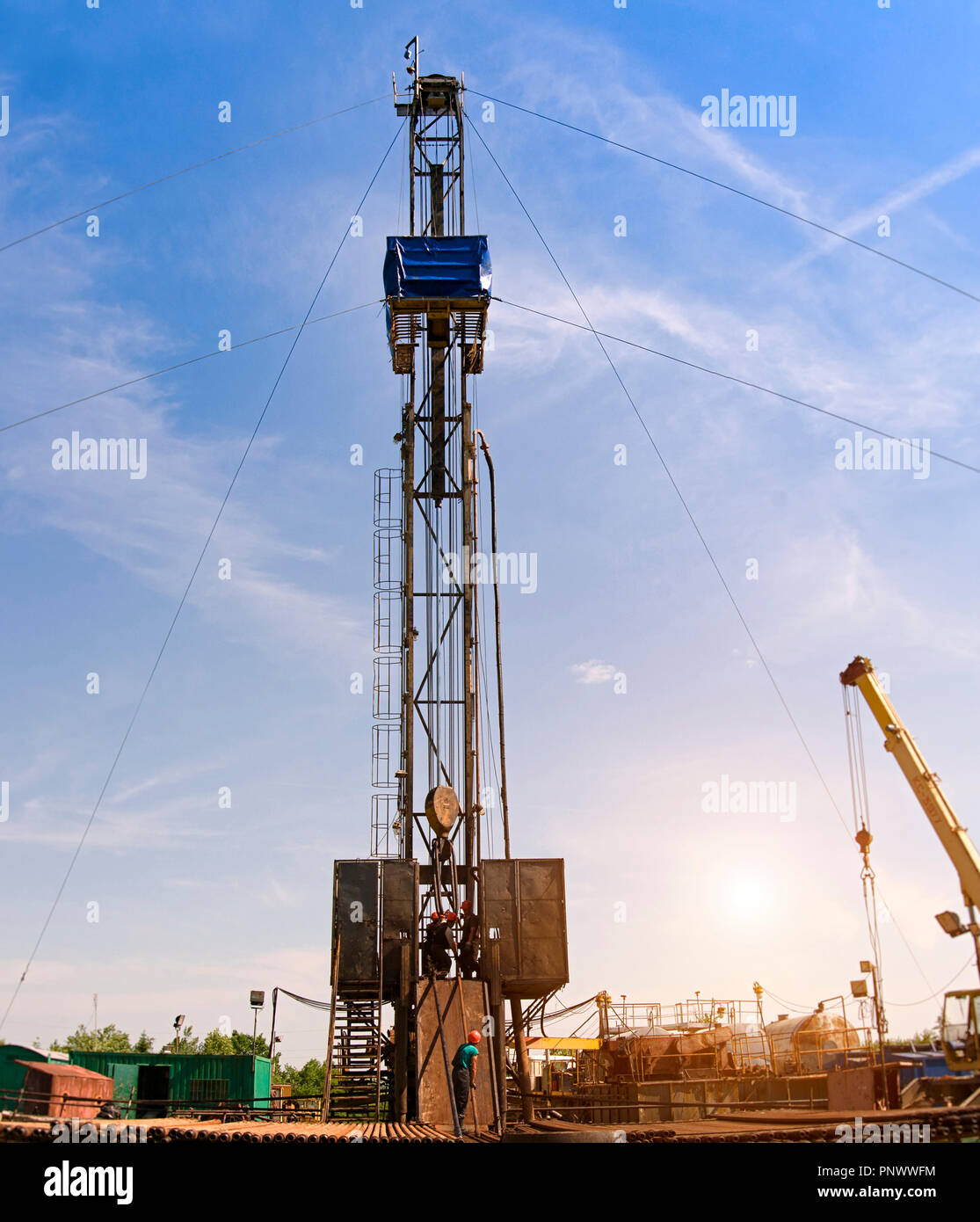 Gas pipeline station workers hi-res stock photography and images - Alamy